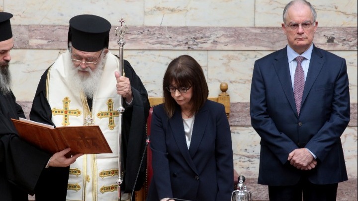 Ορκίστηκε η Κατερίνα Σακελλαροπούλου Πρόεδρος της Ελληνικής Δημοκρατίας ...