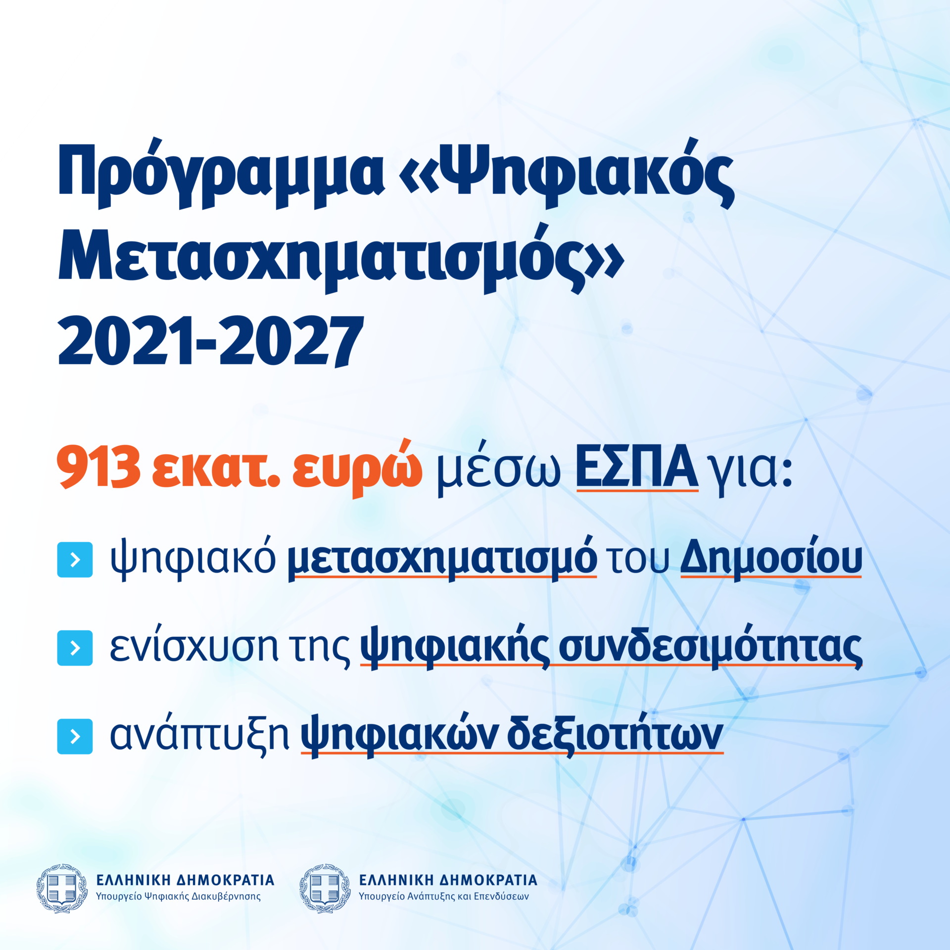 Εγκρίθηκε το Επιχειρησιακό Πρόγραμμα «Ψηφιακός Μετασχηματισμός» 2021 ...